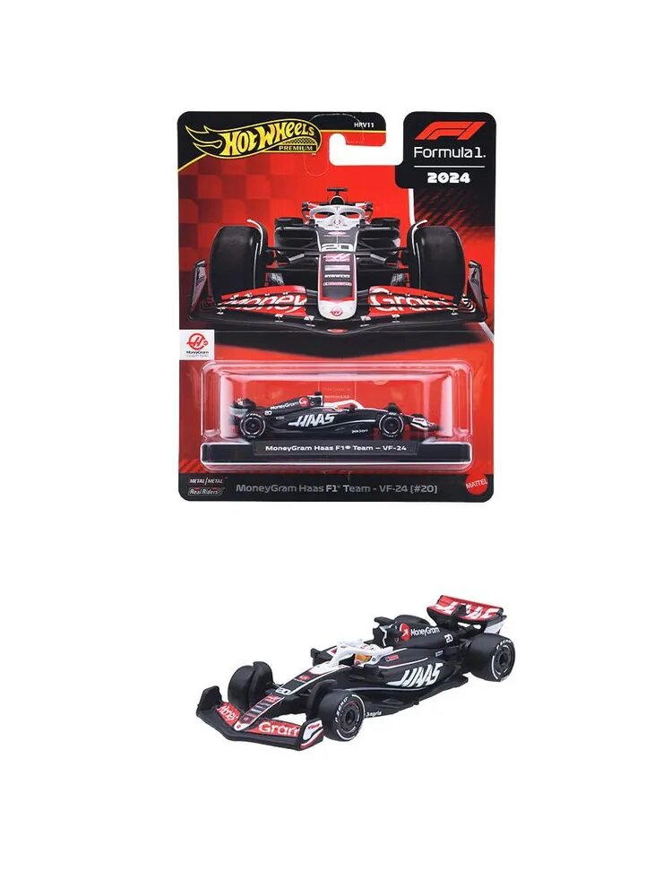 Машинка Mattel Hot Wheels Collectors F1 Series: MoneyGram Haas F1 Team VF-24 Car #20