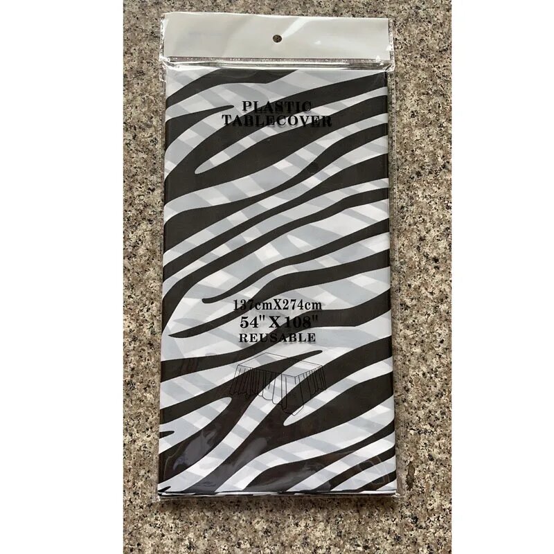 Скатерть на стол в полоску Zebra, 137x274 см, banmawen