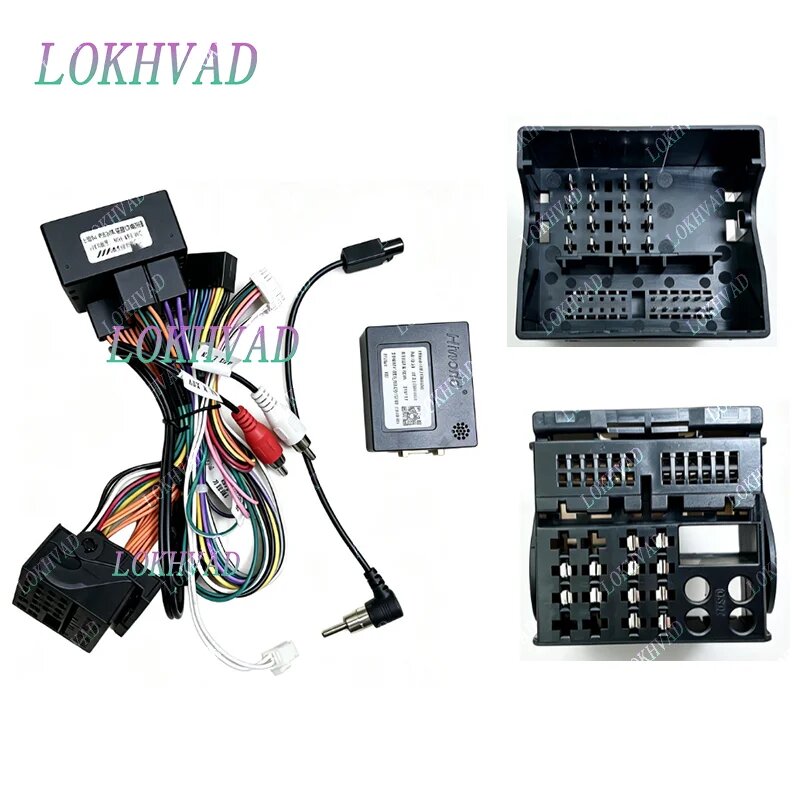 Автомобильный радиоприемник Canbus Box, адаптер Hiworld для Peugeot 407 2004-2011 Save CD, жгут проводов, кабель Android, 16-контактный кабель питания