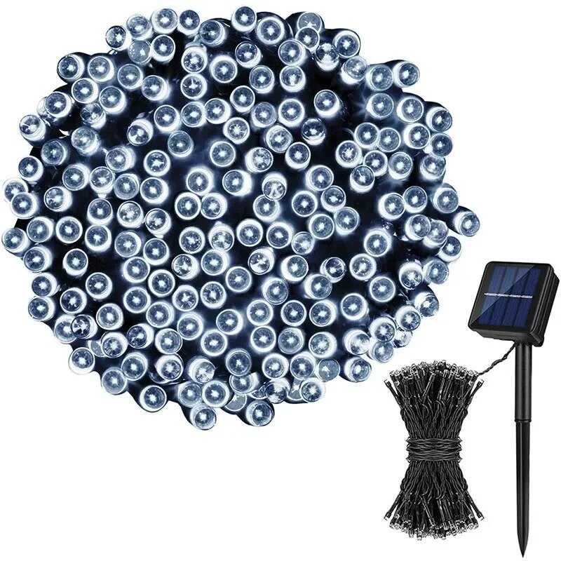 Солнечная гирлянда LED, 7м, 50 диодов, темно-синий