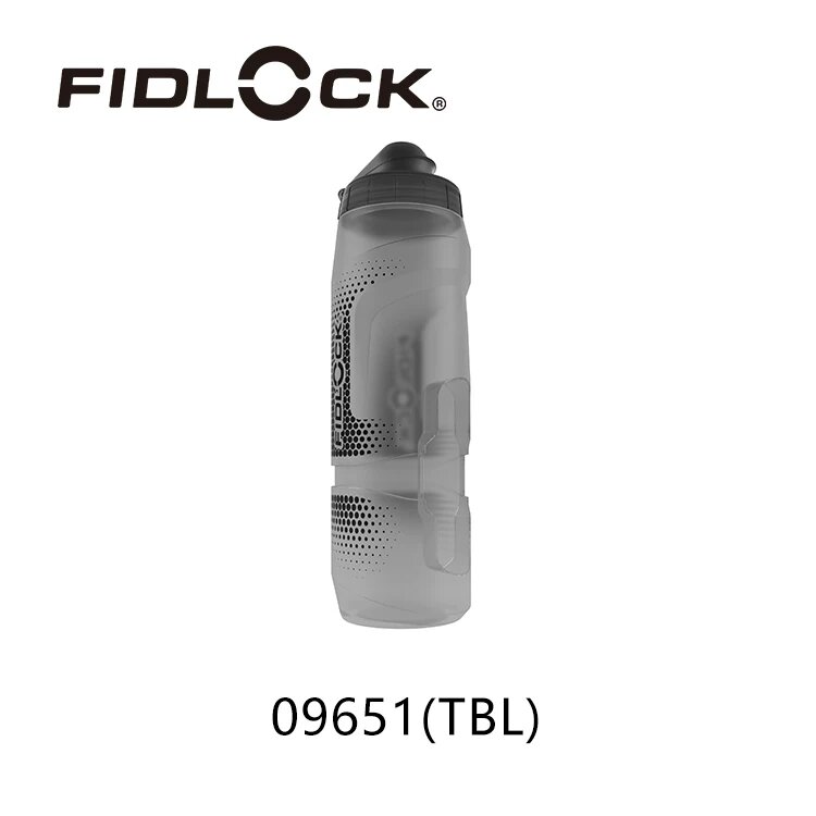 FIDLOCK 09651 Прозрачно-черный 800 мл Заменяемая водяная бутылка для велоспорта, магнитный быстрый съем