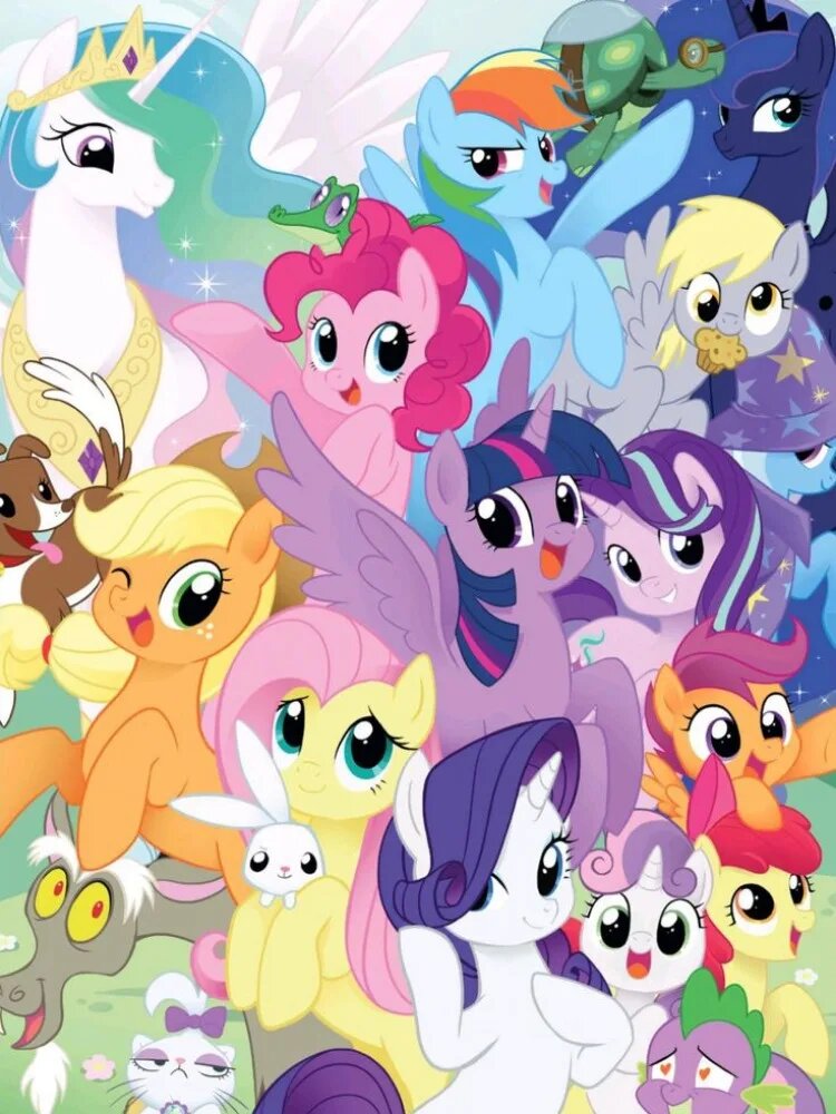 Алмазная живопись My Little Pony единорог 50x70, цвет HKQTA388-16