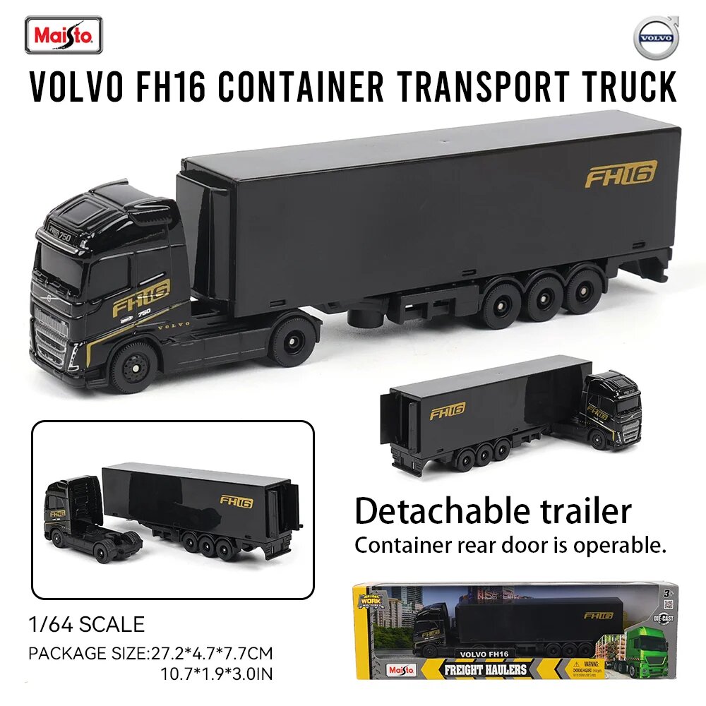 Maisto 1:64 SCANIA 770 S Volvo Forklift FH16 CONTAINER