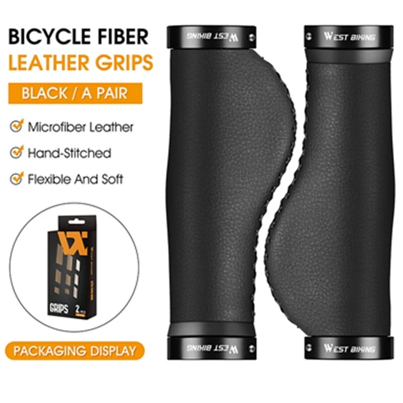 West Biking Ручки для руля из кожи