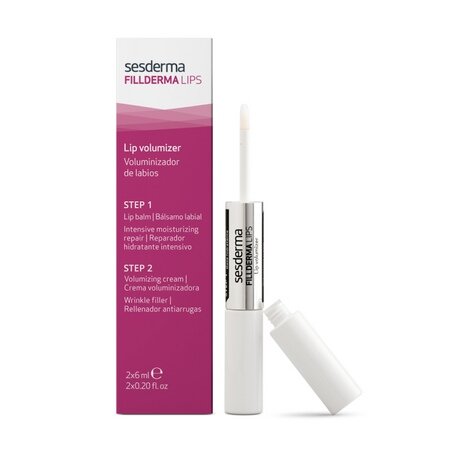 Sesderma FILLDERMA Система для увеличения объема губ с микросферами коллагена и гиалуроновой кислоты, 6 мл + 6 мл