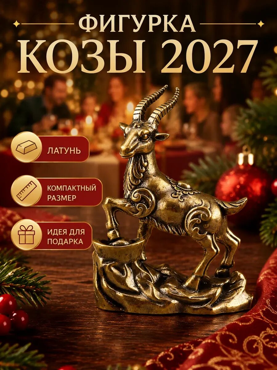 Фигурка козел символ 2027 года