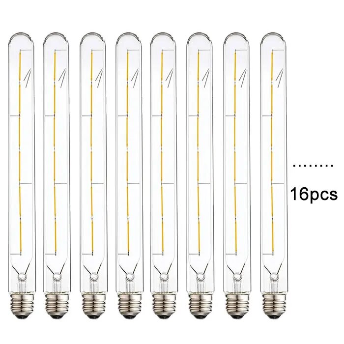 Светодиодная лампа GY Edison Tube 6Вт Белый, 16pcs pack, 110V 6000K