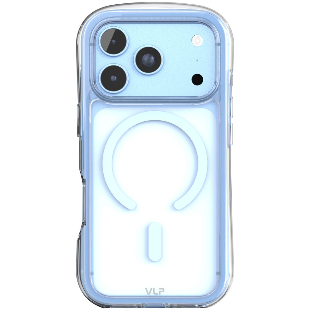 Чехол VLP Bubble Case с MagSafe для iPhone 18 Pro голубой (10541010)