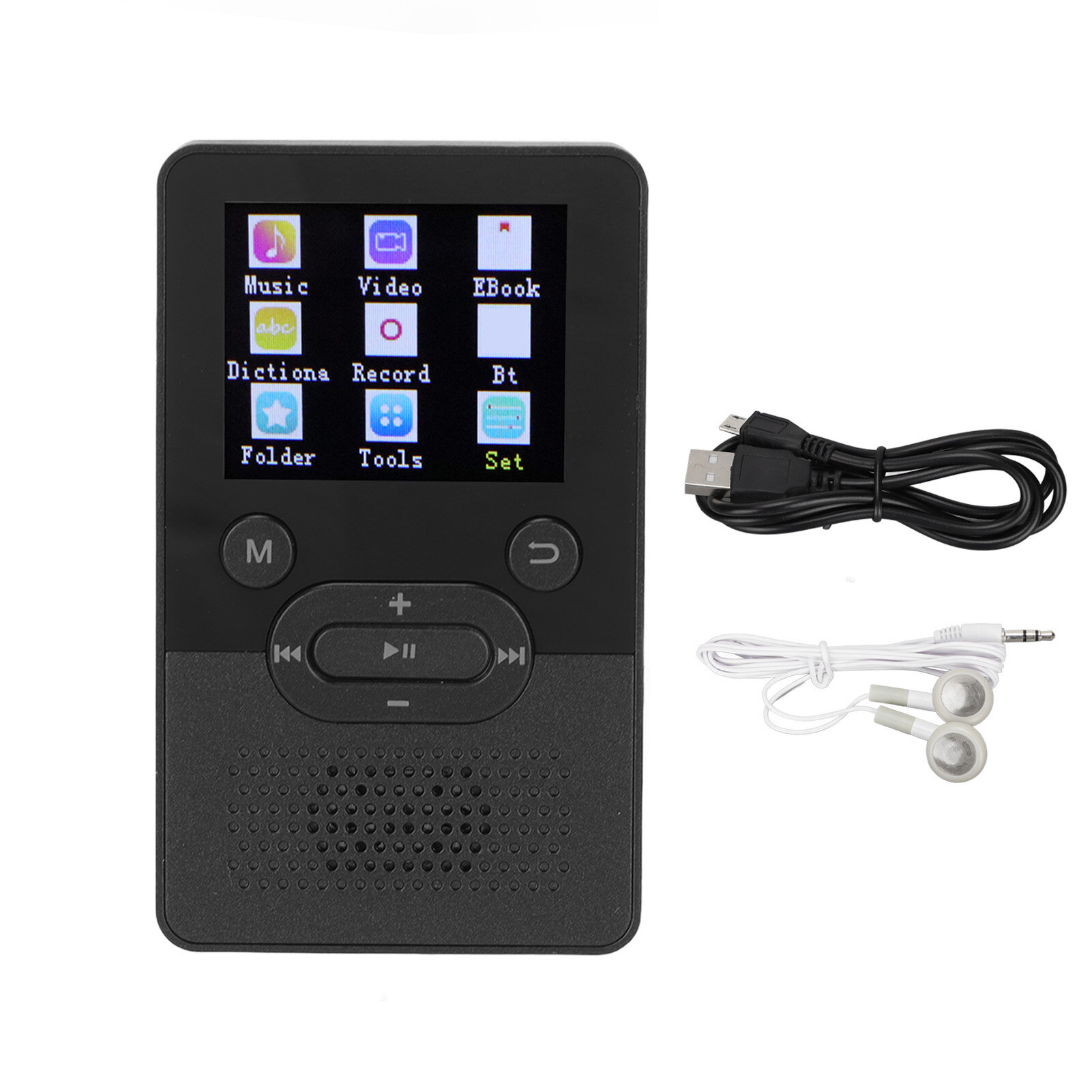 MP4 плеер с цветным экраном 1.8 дюйма, 4 ГБ, Bluetooth 4.2, для музыки