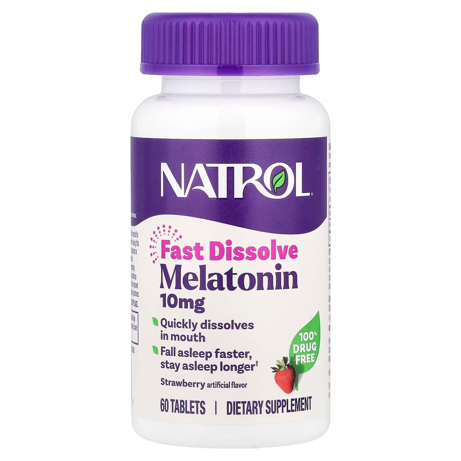 Natrol для улучшения сна Melatn, 10 мг, Fast Dissolve, 60 таблеток