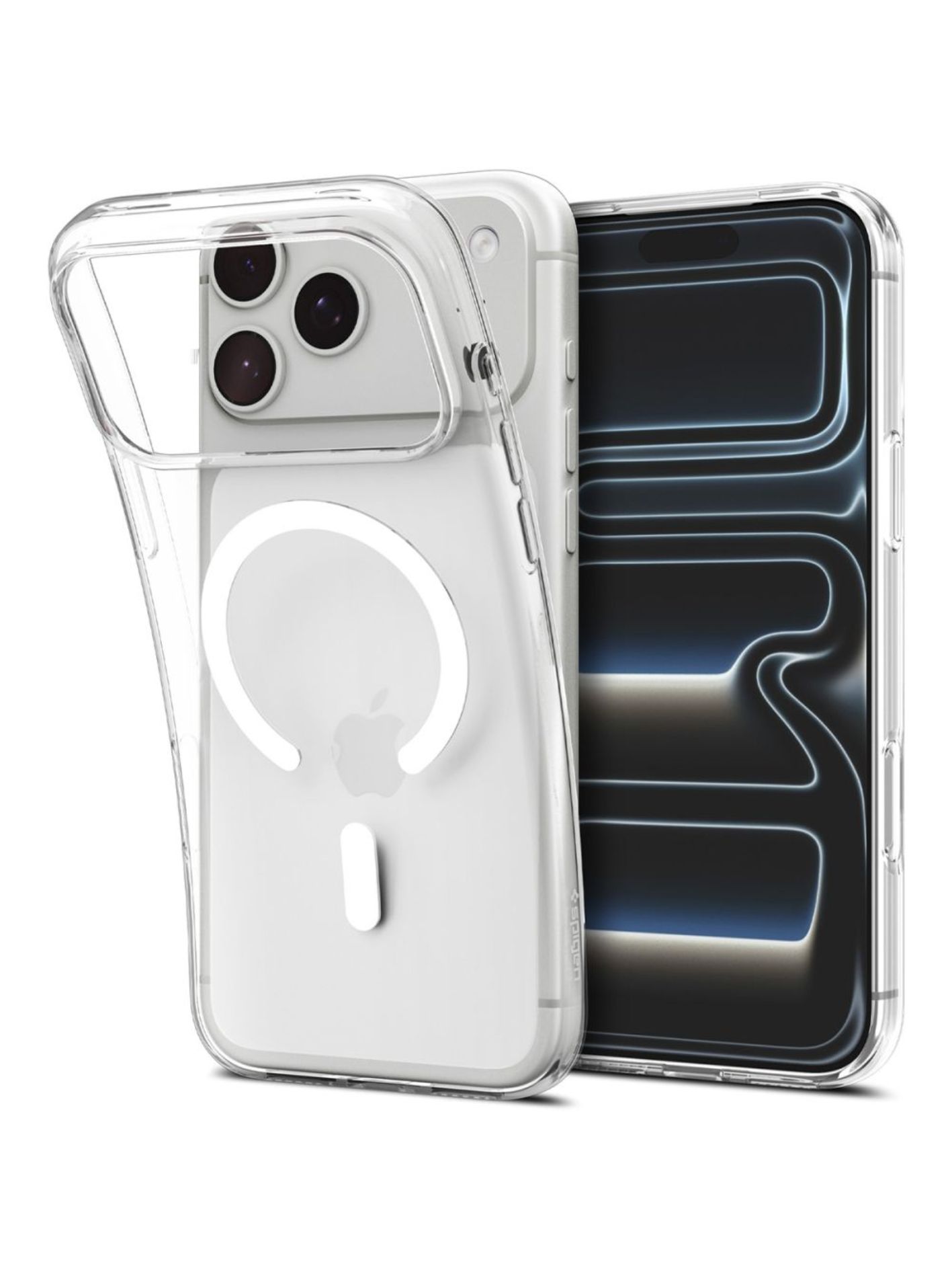 Чехол Spigen на iPhone 17 Pro / 18 Pro, Liquid Crystal Mag (ACS12180), магнитный, противоударный, бортики для защиты камеры и дисплея