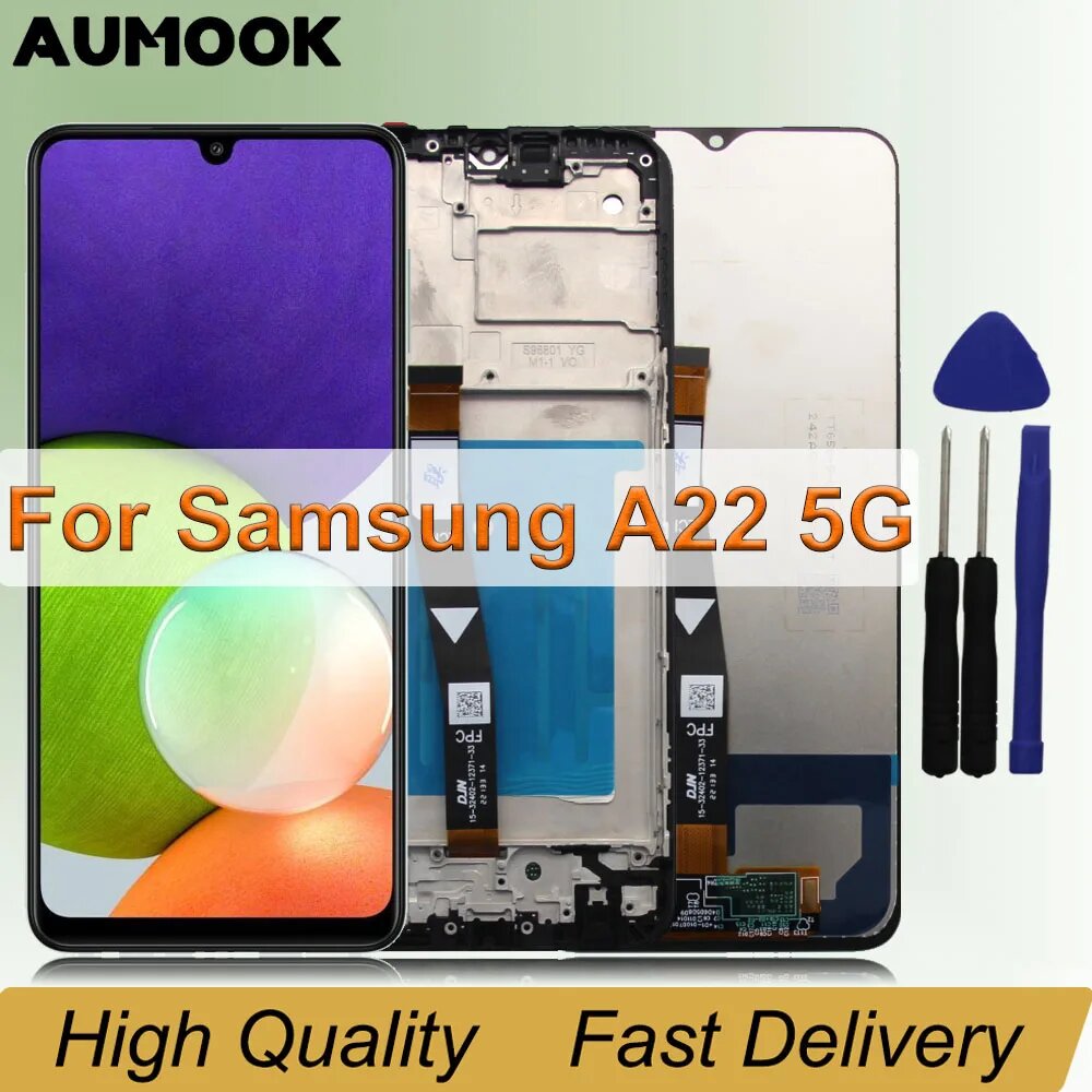 Дисплей для Samsung Galaxy A22 5G A226B с рамкой