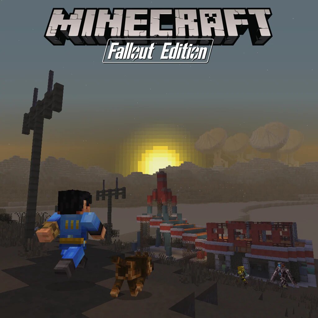 Дополнение Minecraft Fallout Mash-Up Pack, цифровое издание PlayStation 5, регион Индонезия / код пополнения баланса