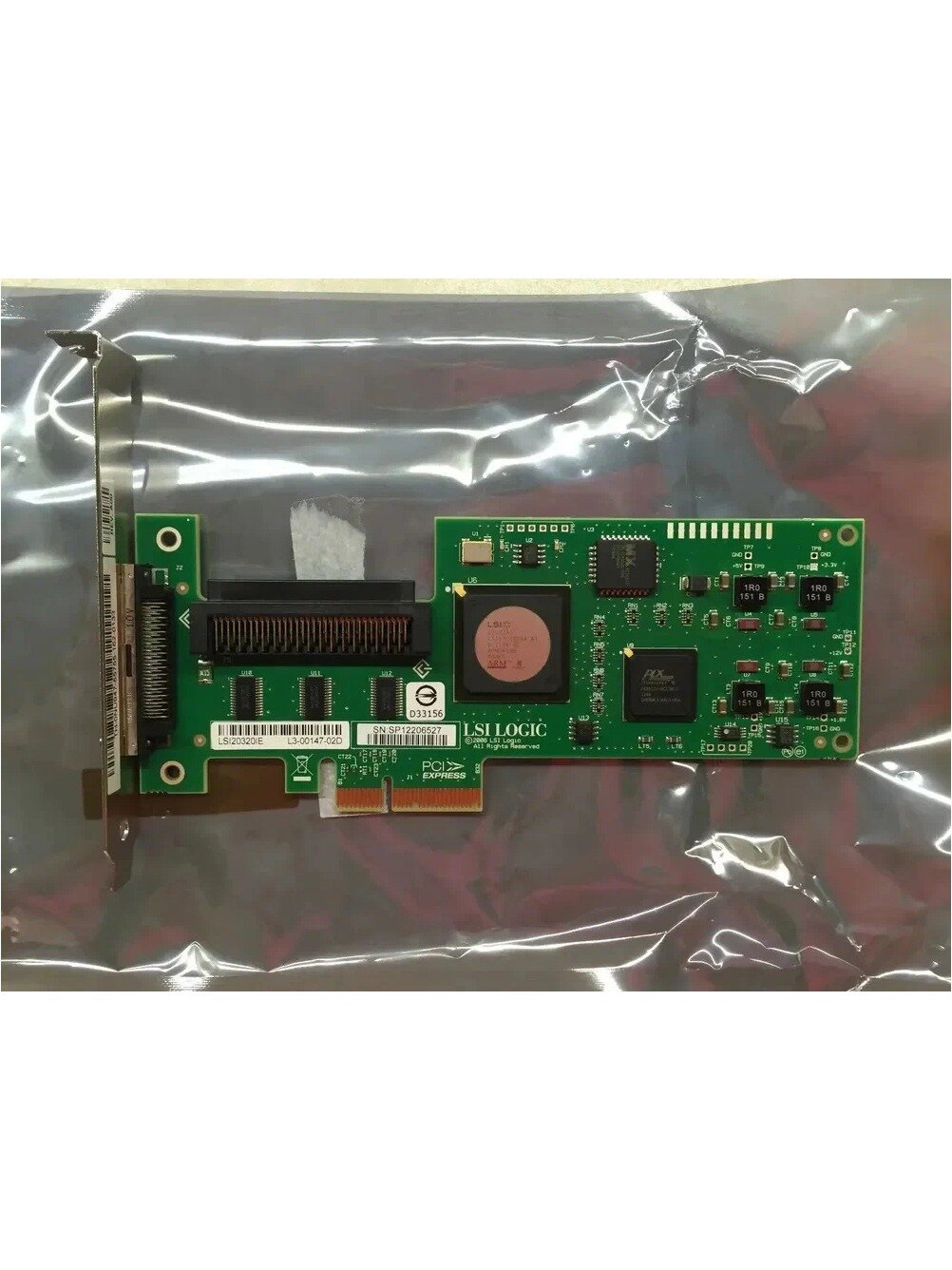 LSI Logic SCSI LVD / SE контроллер PCI Express x4 LSI20320IE 439946-001 протестирован