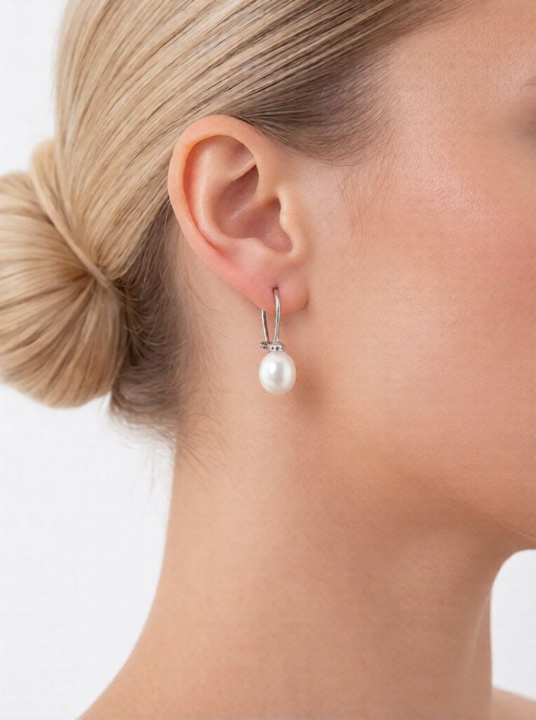 Серьги Красноярский Ювелирный Завод, серебро, 925 проба