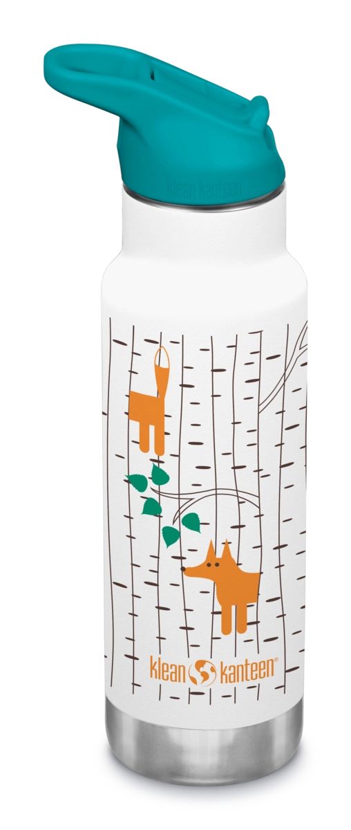 Детская термобутылка Klean Kanteen Insulated Kid Classic Flip Sport 12oz (355 мл) Aspen Foxes