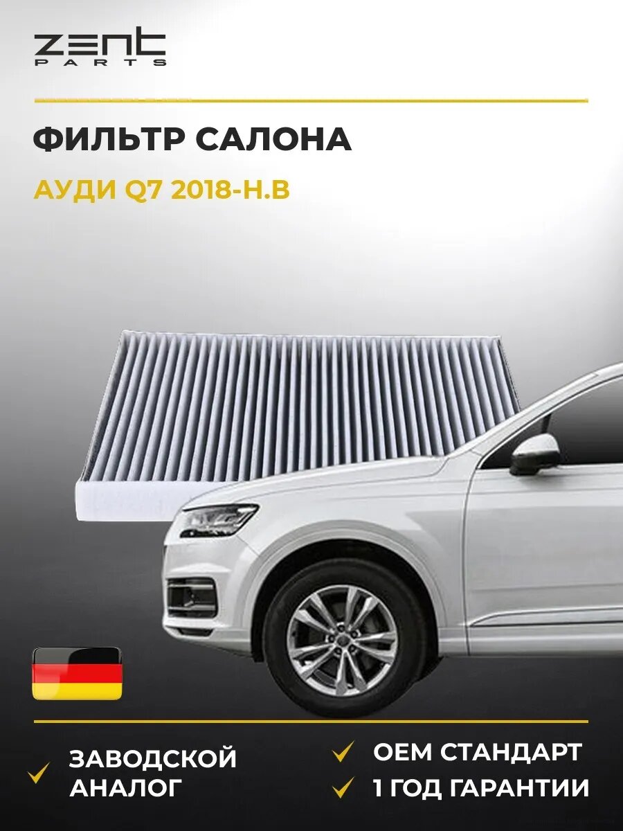 Фильтр салона Zentparts Z34175 Ауди Q7 Audi Q7 с 2018