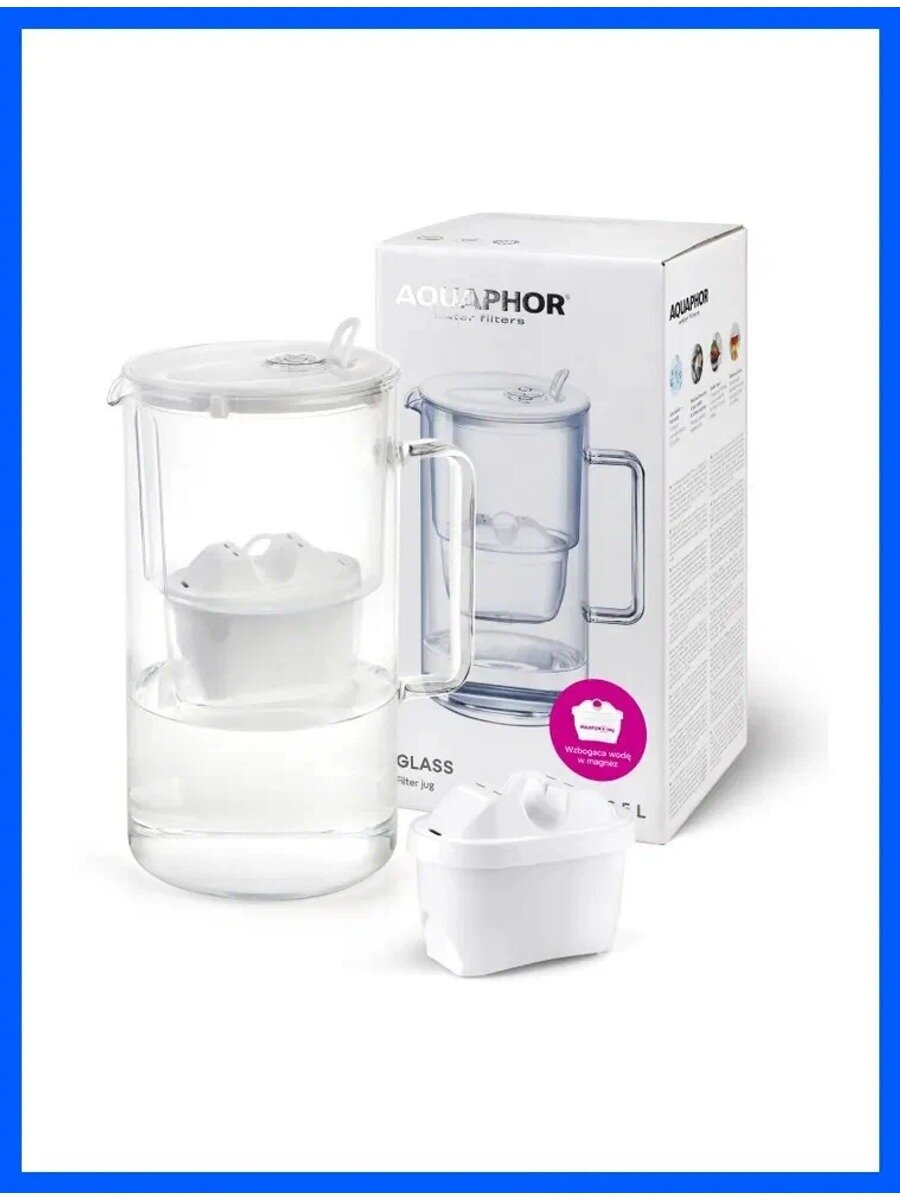 KNOW EASY-Кувшин-фильтр AQUAPHOR Glass 2,5 л картридж Maxfor MG