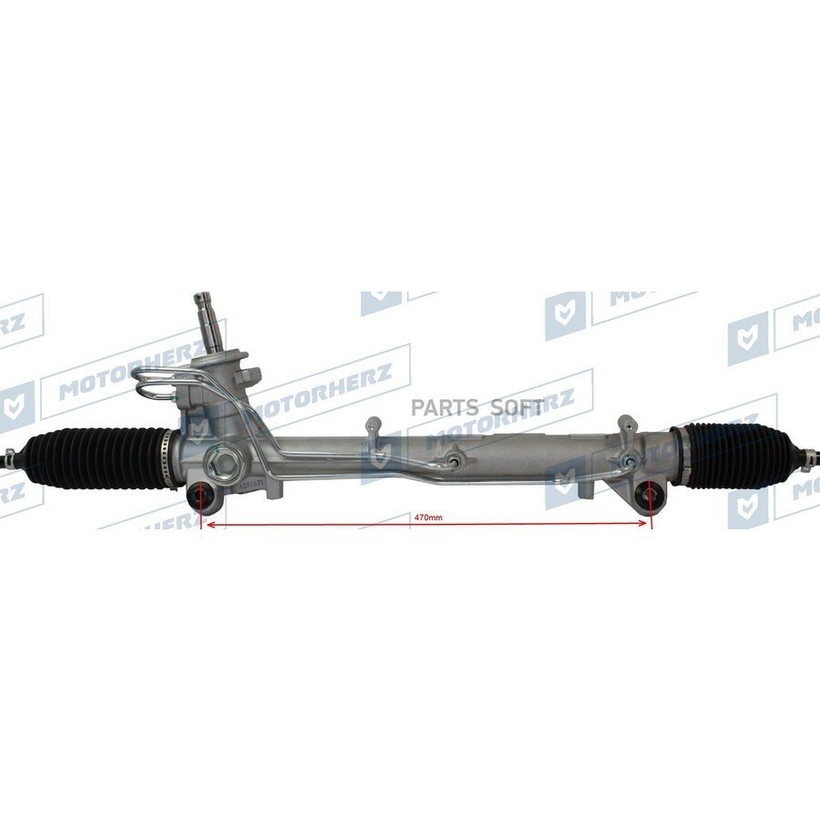 Рулевая рейка с тягами гидравлическая (FORD Fiesta V 2001-2009, FORD Fusion 2005-2012, Visteon) от официального дистрибьютора, MOTORHERZ, артикул R23001NW