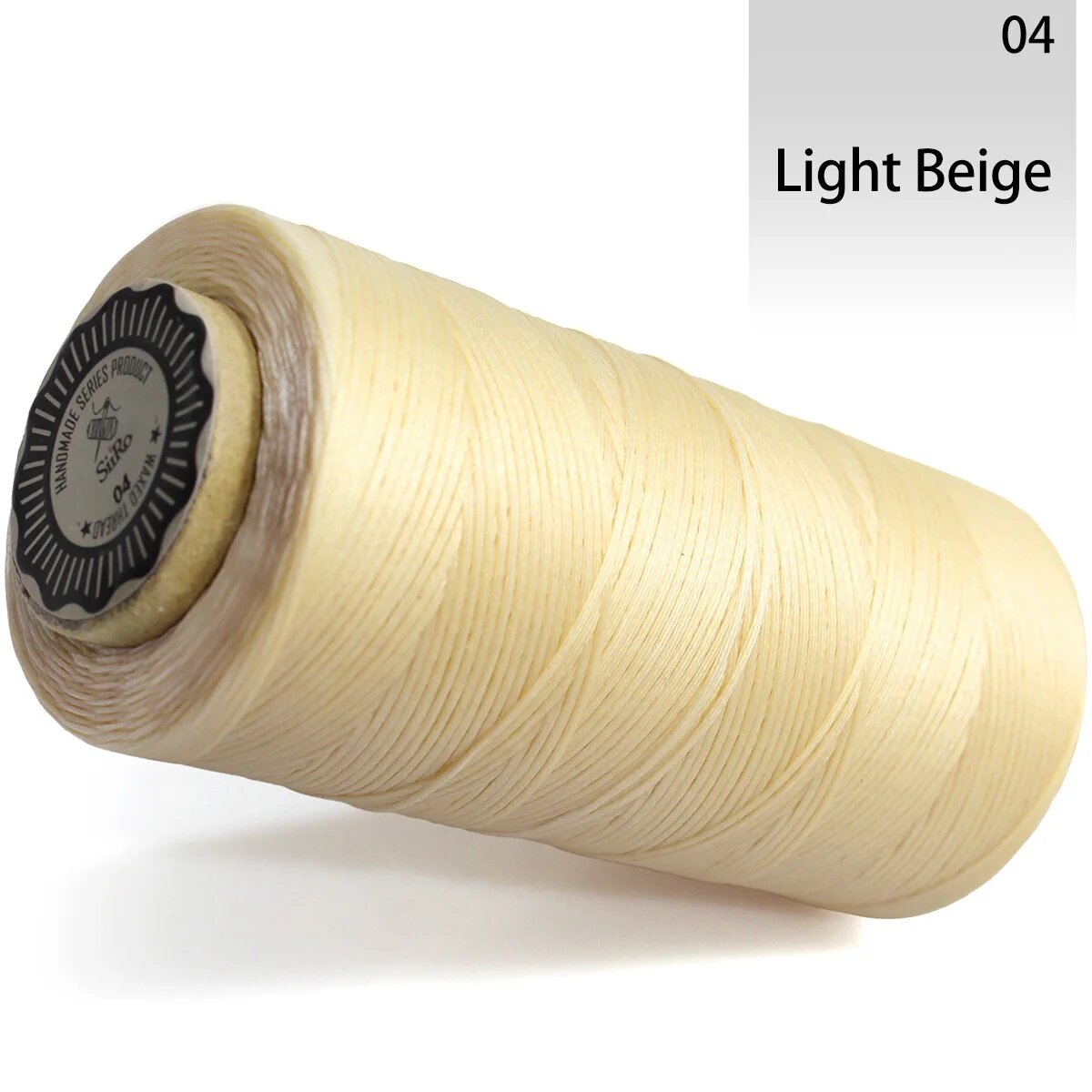 Tepoztec плоская вощеная нить для кожи 100% полиэстер 0.8mm Flat L-270M, Бежевый, Light Beige