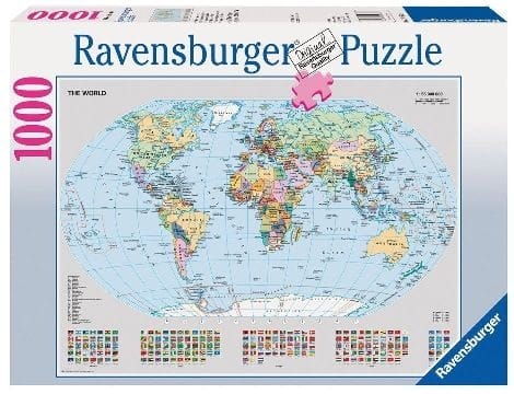 Пазл Ravensburger Политическая карта мира, 1000 элементов, 70 x 50 см