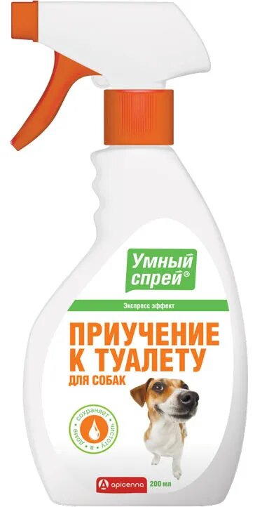 Средство Апиценна приучение к туалету для собак умный спрей , 200мл