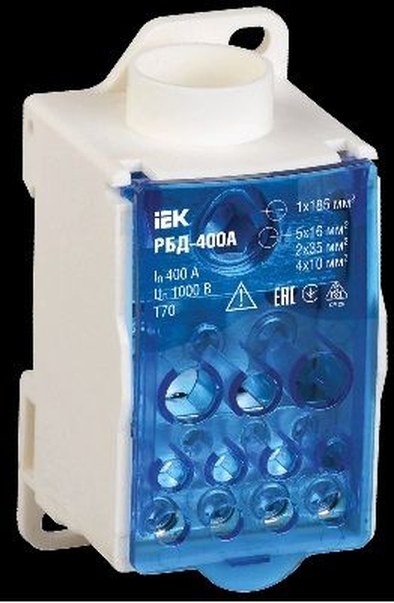 Блок распределительный РБД-400А на DIN-рейку IEK RBD-400