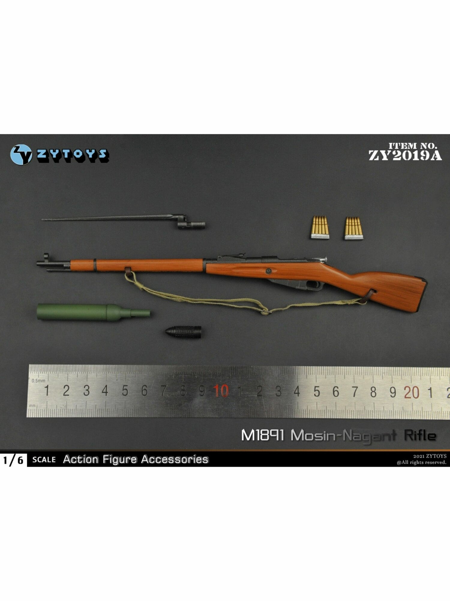 Пластиковая модель винтовки Мосин-Наган M1891 Масштаб 1:6 Вторая мировая война Красная армия СССР Аксессуары для фигурок 1:6 ZY2019A