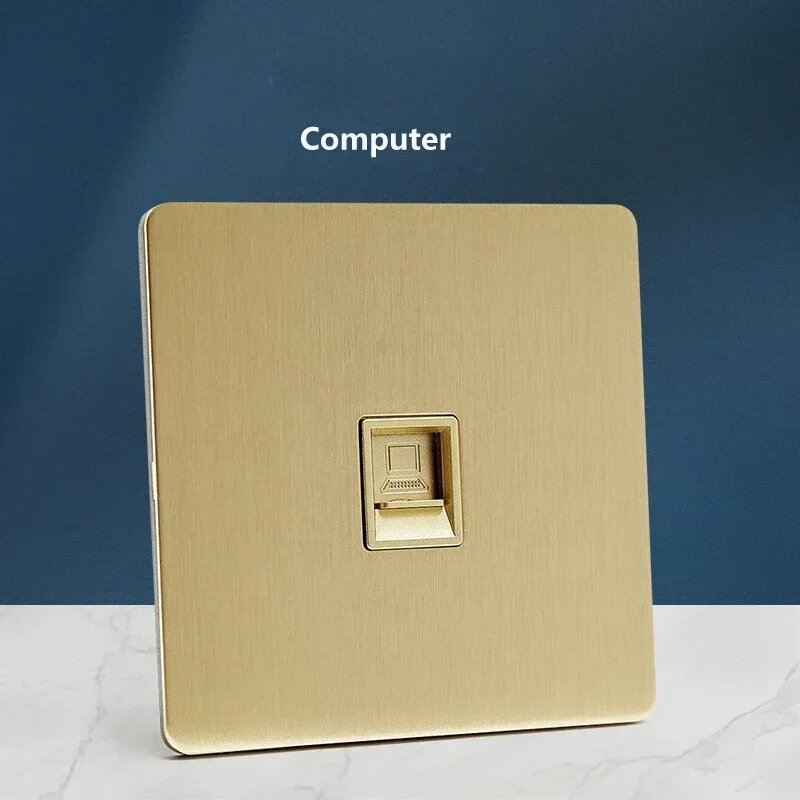 Выключатель настенный Computer, нержавеющая сталь