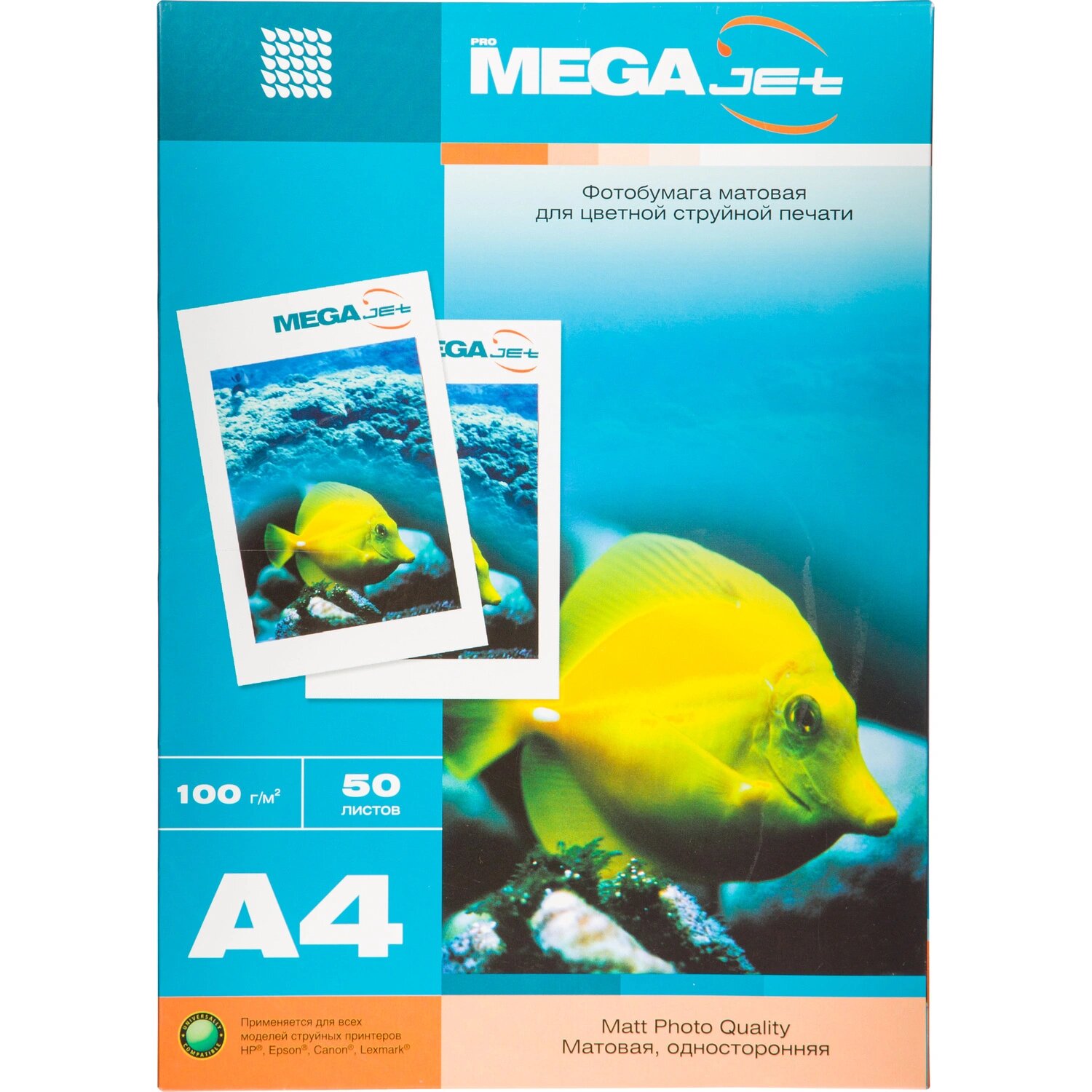 ProMega jet Фотобумага для цветной струйной печати ProMega jet односторонняя (матовая, А4, 100 г/кв. м, 50 листов)