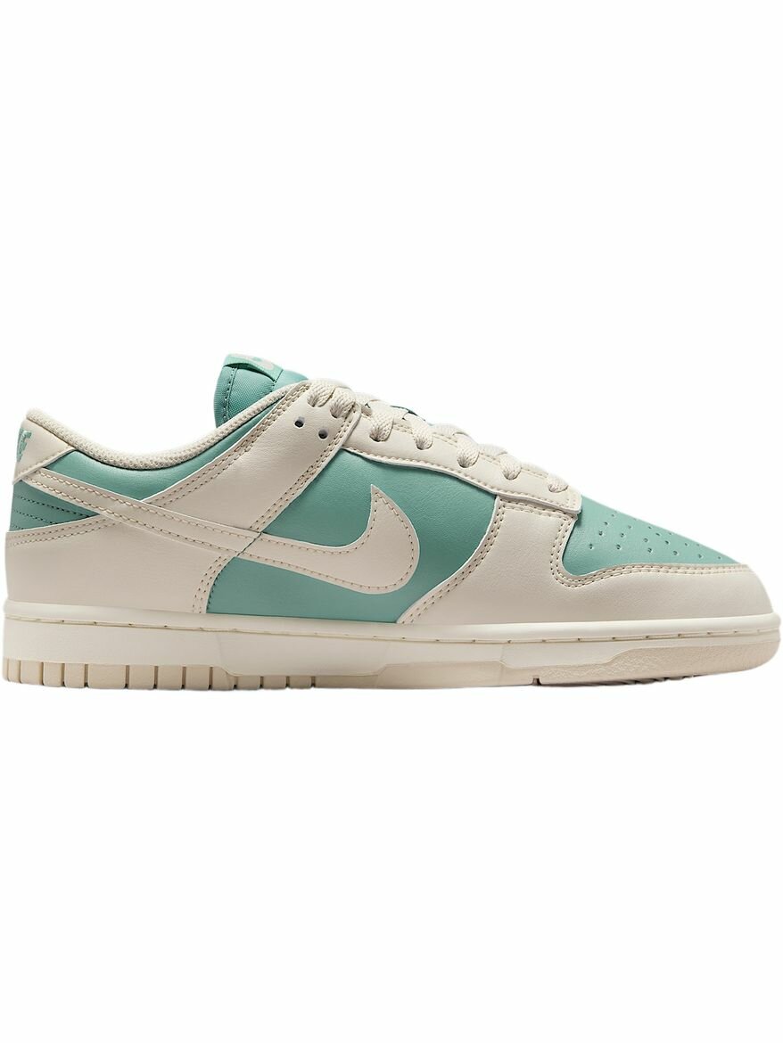 Кеды NIKE Dunk Low, полнота F (EU)/ на среднюю стопу, размер 9.5, белый, зеленый — фото 1