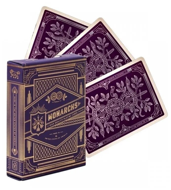 Карты Theory11 Monarchs Purple Монархи пурпурные 54 шт.