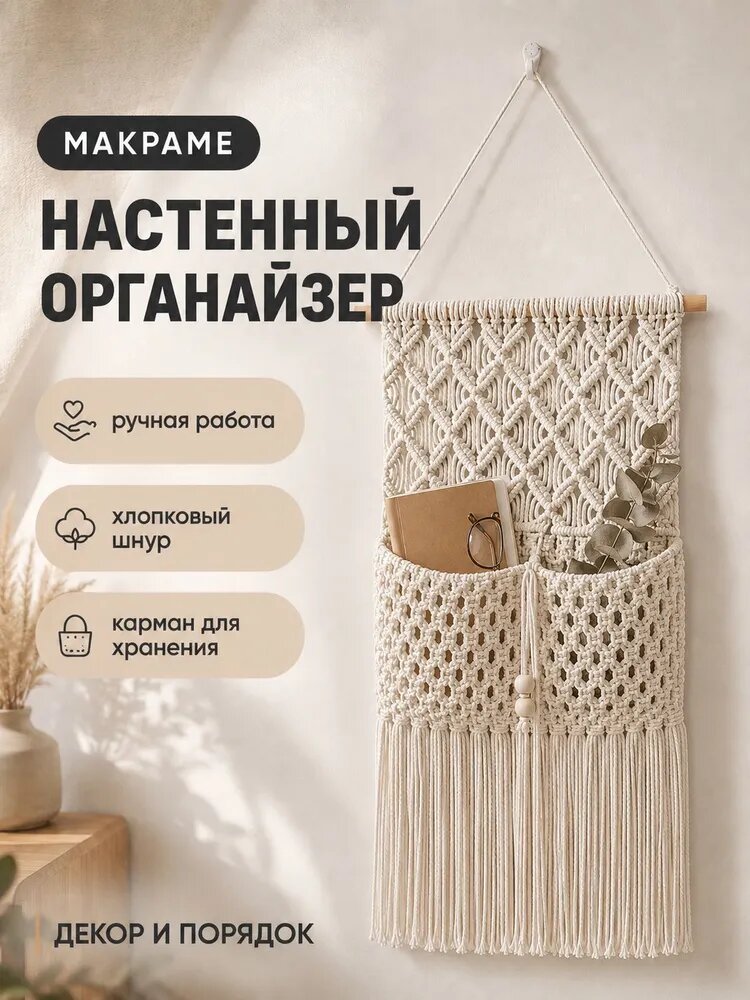 Настенные стеллажи ручной работы