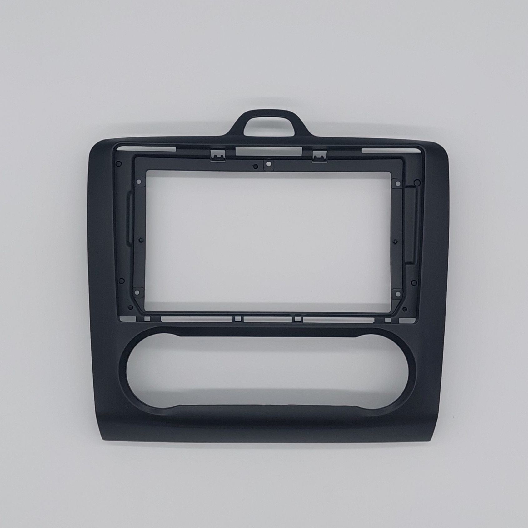 Переходная рамка Ford Focus 2 Mk 2 2005-2010 Чёрная (Климат) рамка Форд Фокус 2 9 дюймов (230:220:130 мм)