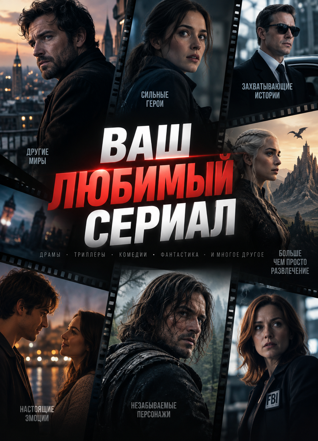 Фильмы и сериалы "Ваш любимый сериал" на флеш-носителе 128 Гб, по вашему индивидуальному заказу, металлический корпус
