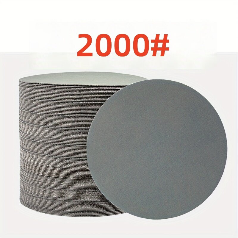 Шлифовальные круги 3 дюйма, зернистость 2000#, 5 шт, на ворсовой основе