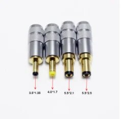 Разъем питания DC 3.5x1.35mm Type D золотой