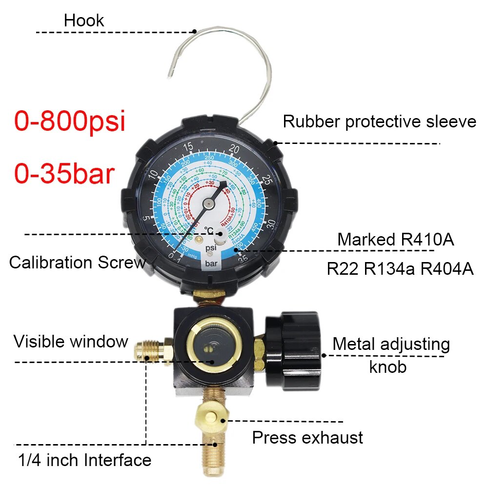 Манометрический коллектор R410a, R22, R134a, R404A, LOW