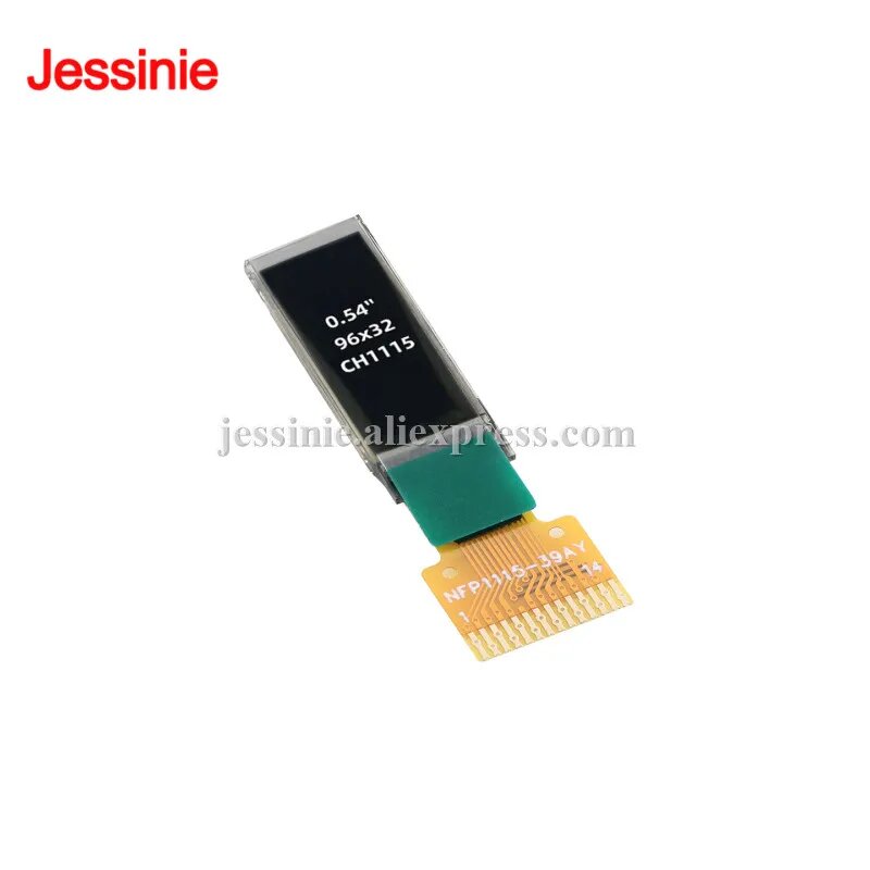 Jessinie OLED-дисплей 0,54 дюйма белый 96x32 CH1115 I2C 14-контактный 1pc