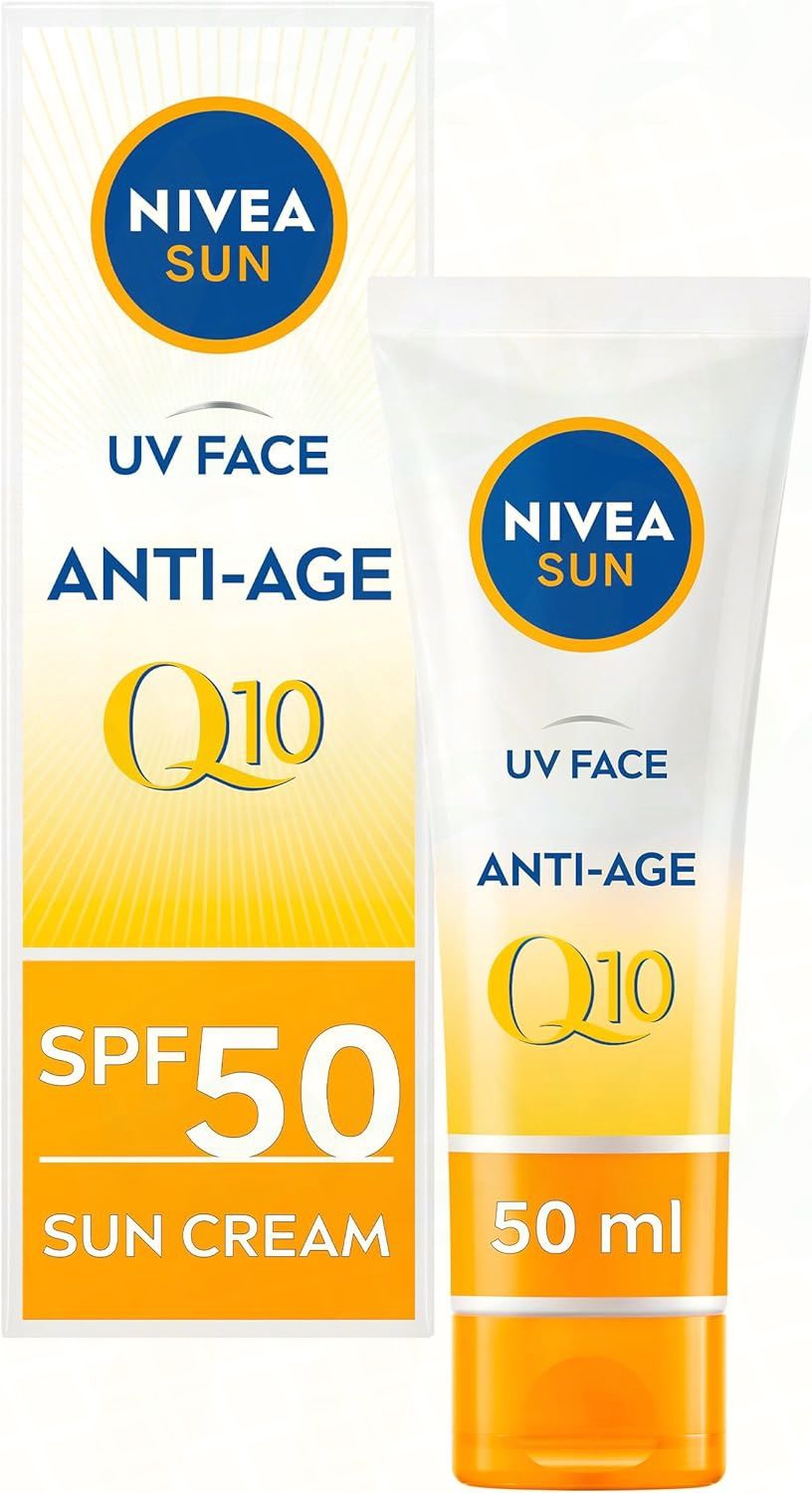 Sun SPF 50 Q10 против старения и пятен Солнцезащитный крем для лица (50 мл)