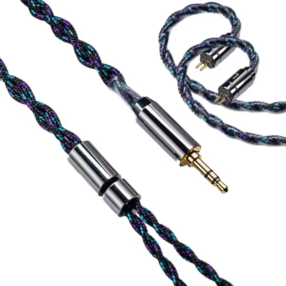 Yongse Alpine 4-жильный кабель для наушников из кристаллической меди Short 2pin 3.5mm