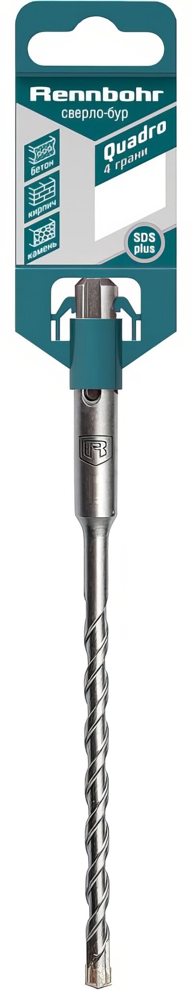Бур Quadro (18x400 мм; SDS-plus) RENNBOHR 511840