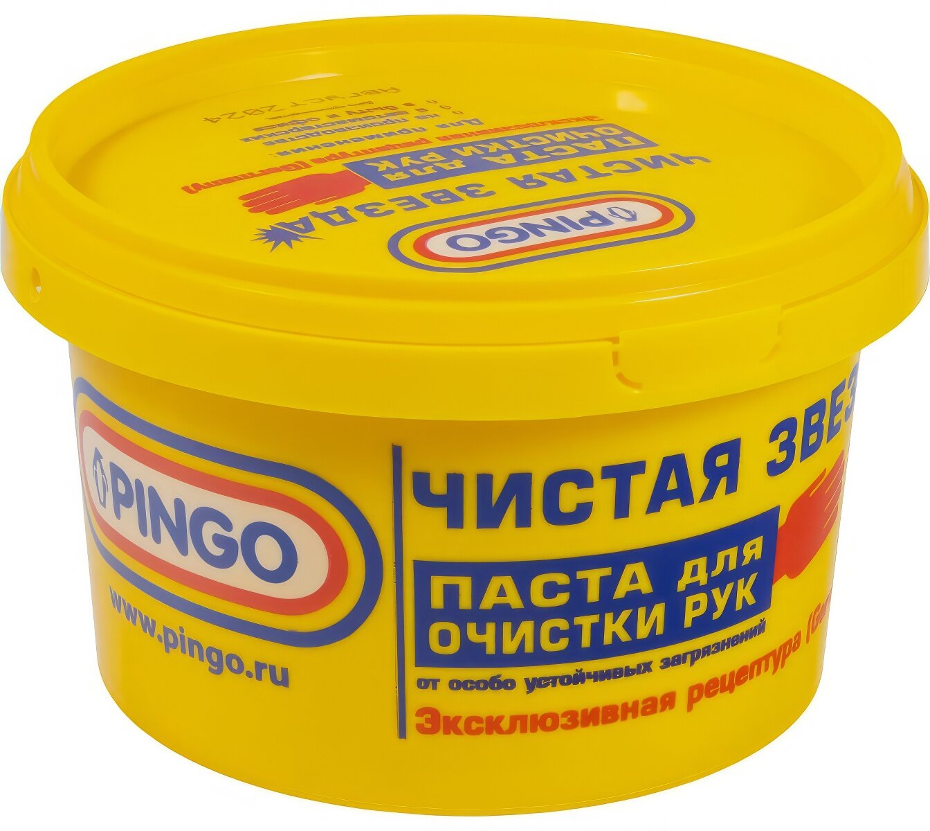 Паста для очистки рук PINGO Чистая Звезда, контейнер 650 мл 85010-1