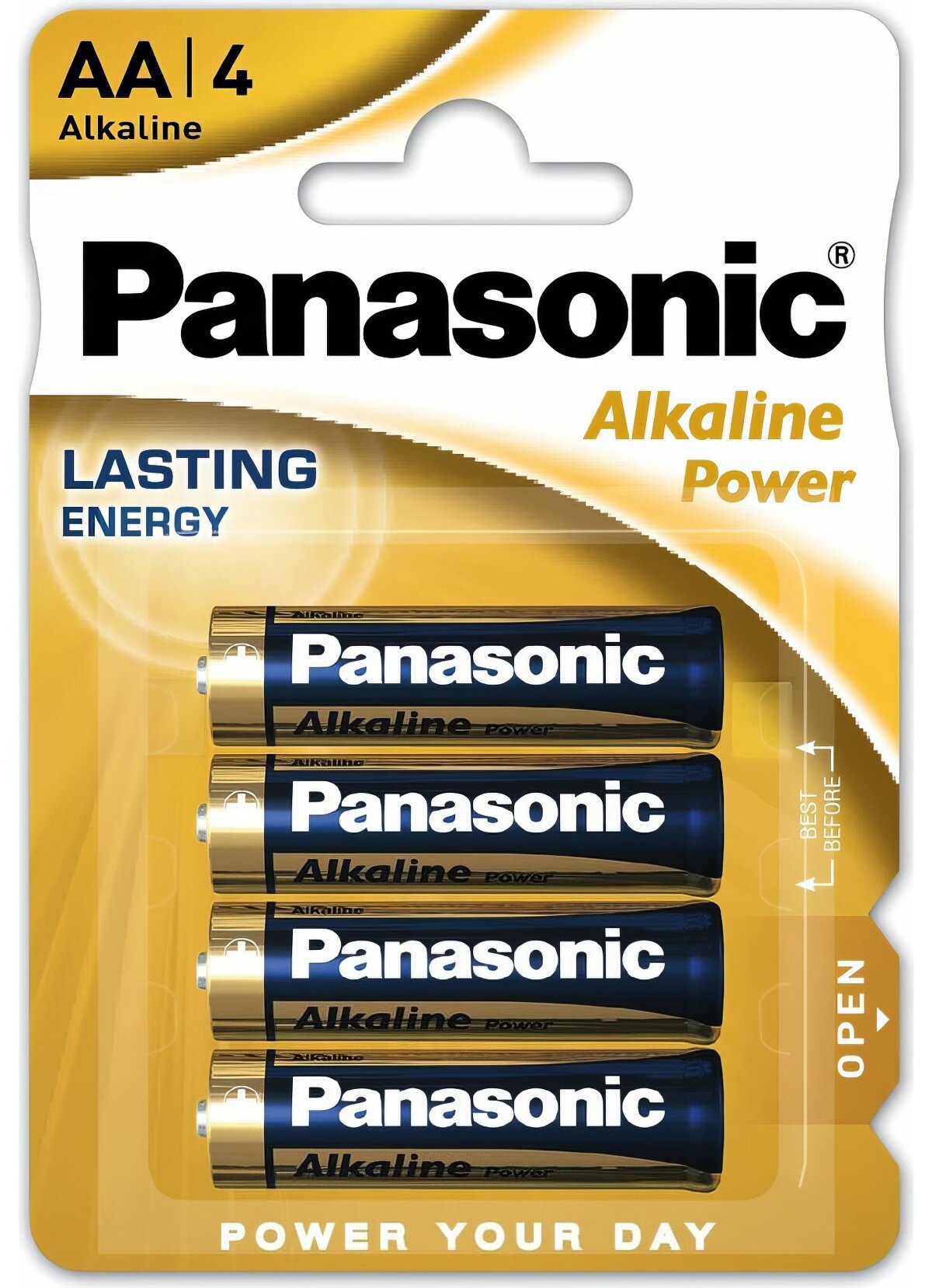 Щелочная батарейка LR6 AA Alkaline 1.5В бл/4 Panasonic 5410853055815