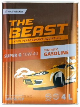 Синтетическое моторное масло The Beast SUPER G 10W-40, 4л