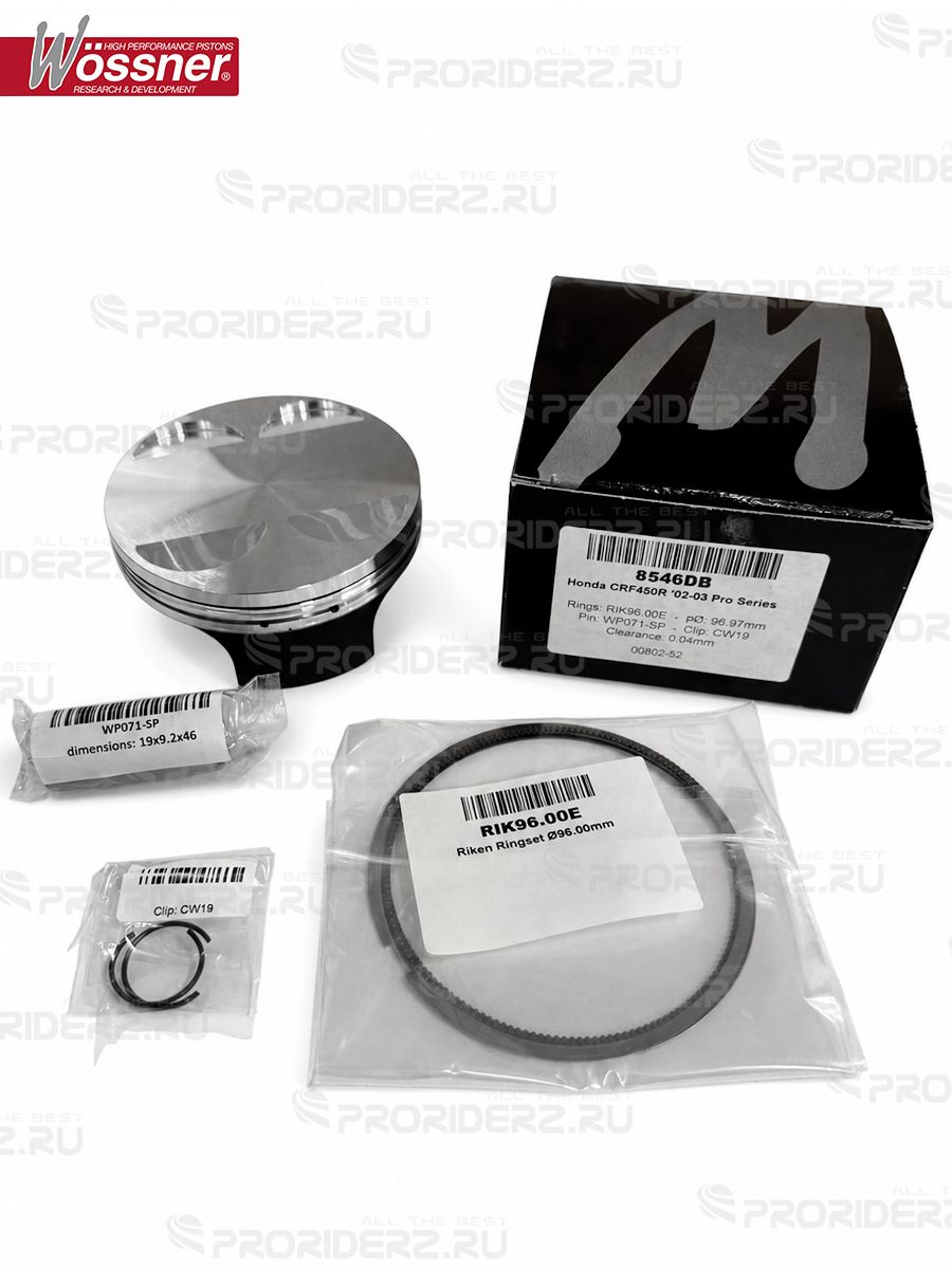 Поршень для мотоцикла CRF450R 02-03 от бренда Wossner 8546DB