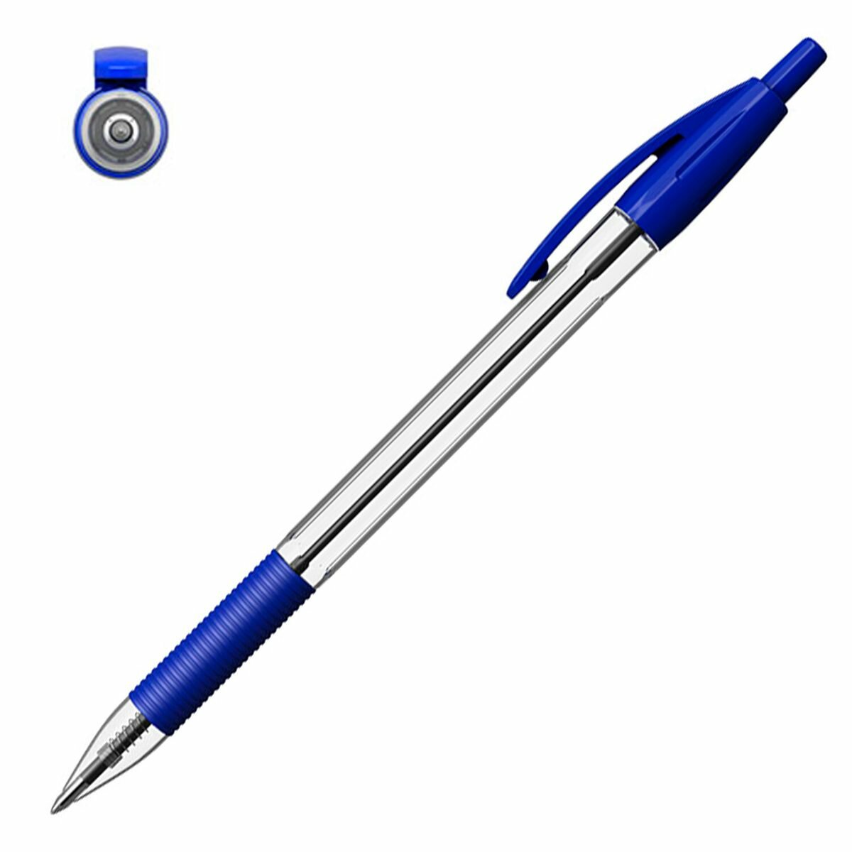 Ручка шариковая автоматическая Erich Krause R-301 Classic (0.5мм, синяя) (46758), 1шт.