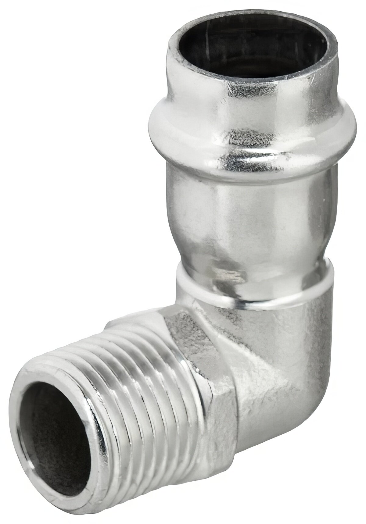 Угол Valtec 90° 18 мм х 1/2 НР(ш) нержавеющая сталь (VTi.953. I.001804)