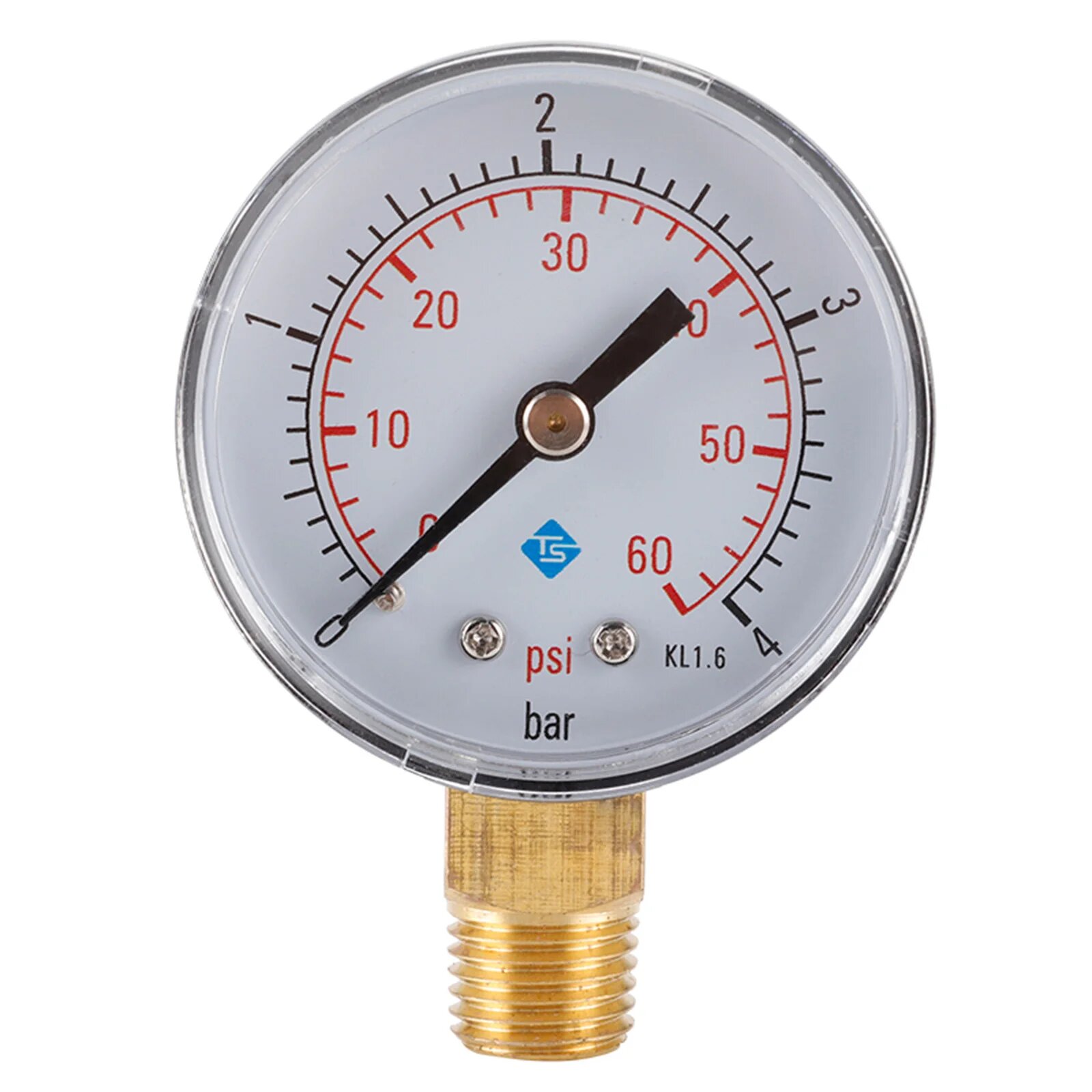 Манометр для бассейна 50 мм 0-60 PSI 0-4 бар