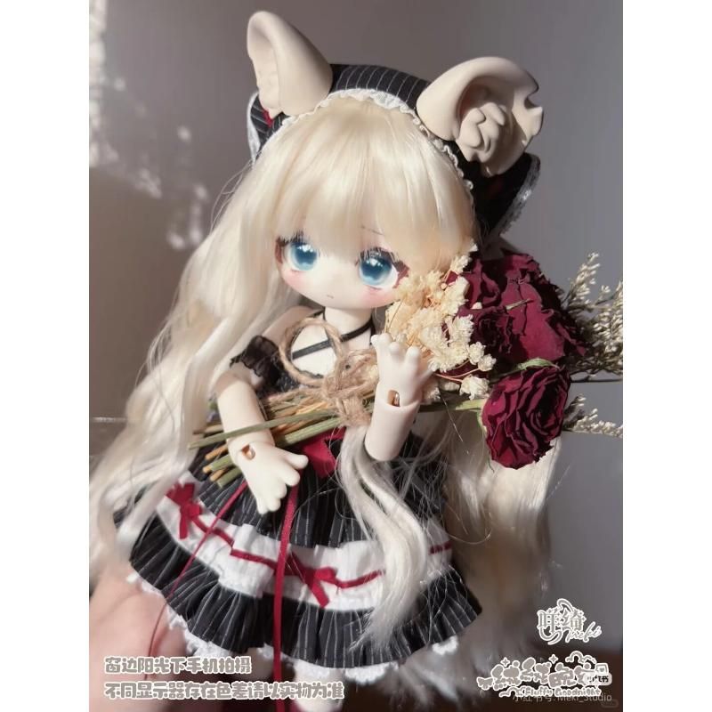 Meki / Бархатная Спокойной ночи / Четыре вставки с шестью волосами BJD
